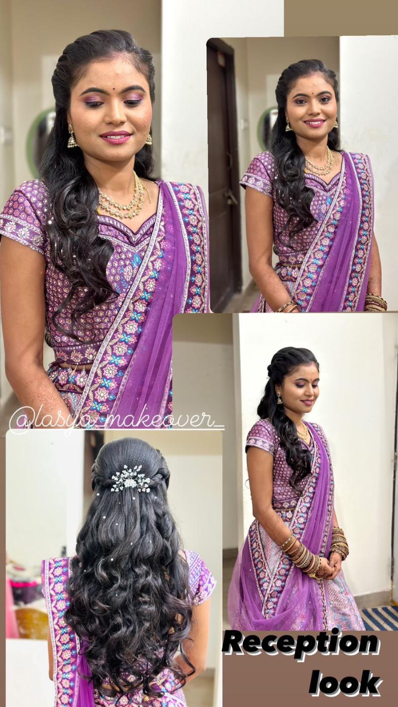 Work photos by Makeover By Lasya Reddy by Makeover By Lasya Reddy